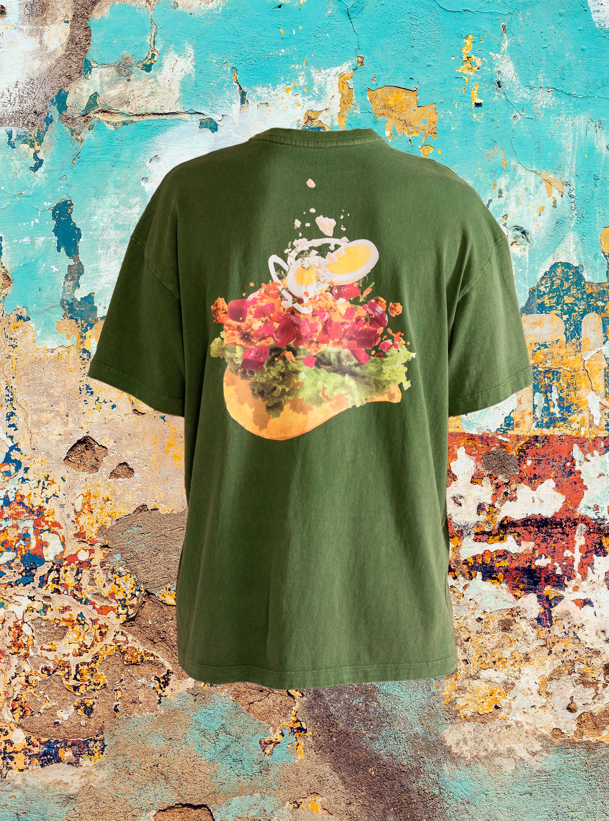 Enchiladas T-shirt, Olive Green – Disfo Shop
